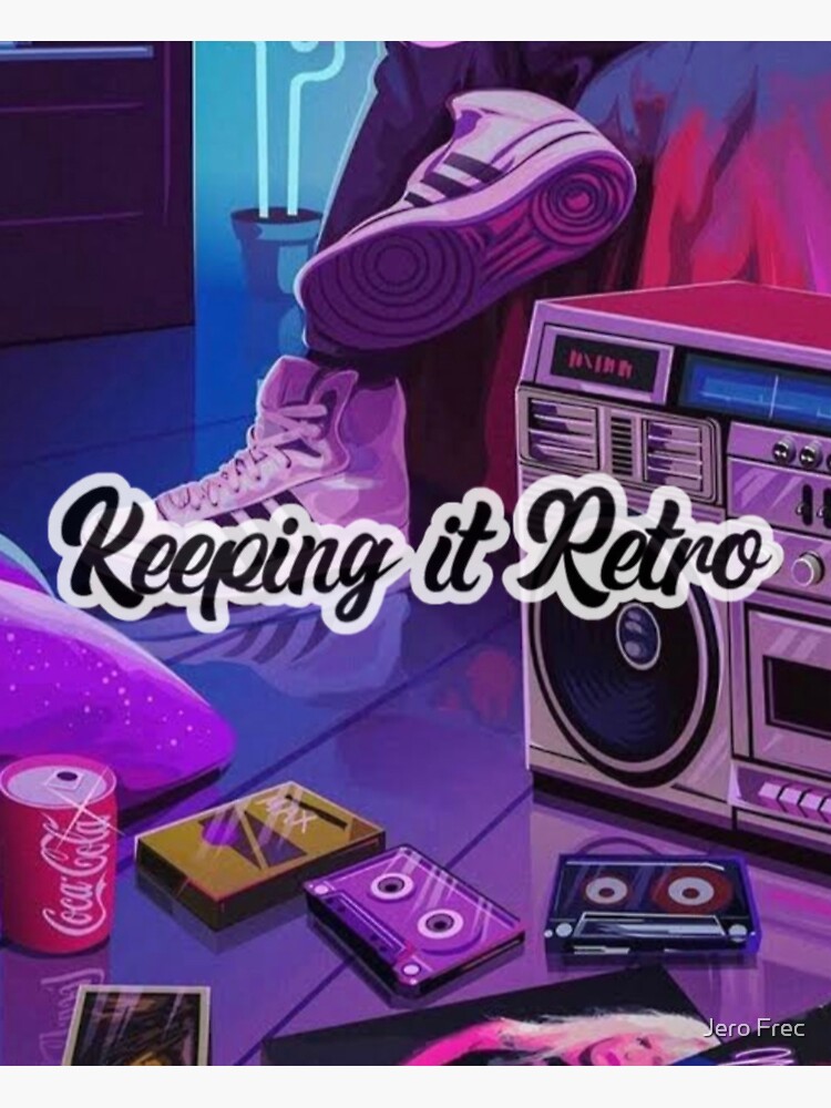 "Keeping it Retro" Sticker for Sale by Jeremyfreker | Redbubble