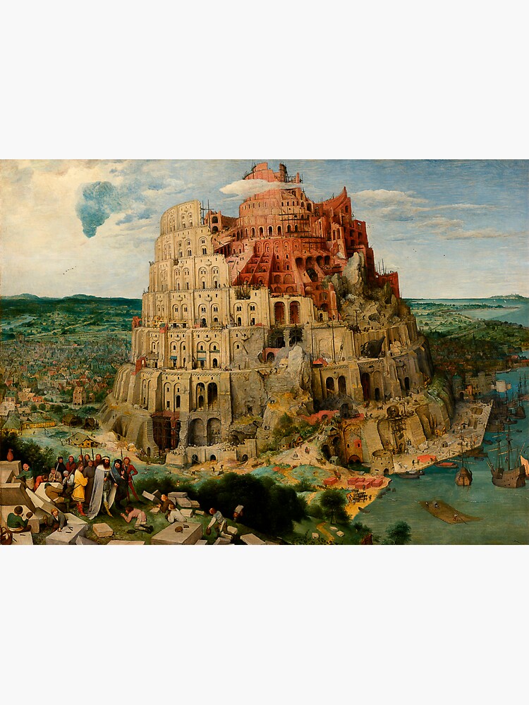 "Der Turmbau zu Babel (Wien) (Der Turm von Babel (Wien)), von Pieter ...