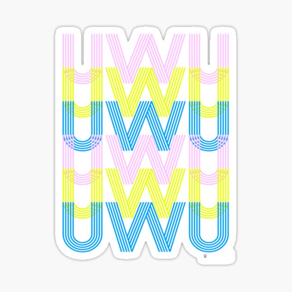 "UwU Kitties: UWU - Happy Anime Face" Sticker for Sale by mariahsterlin ...