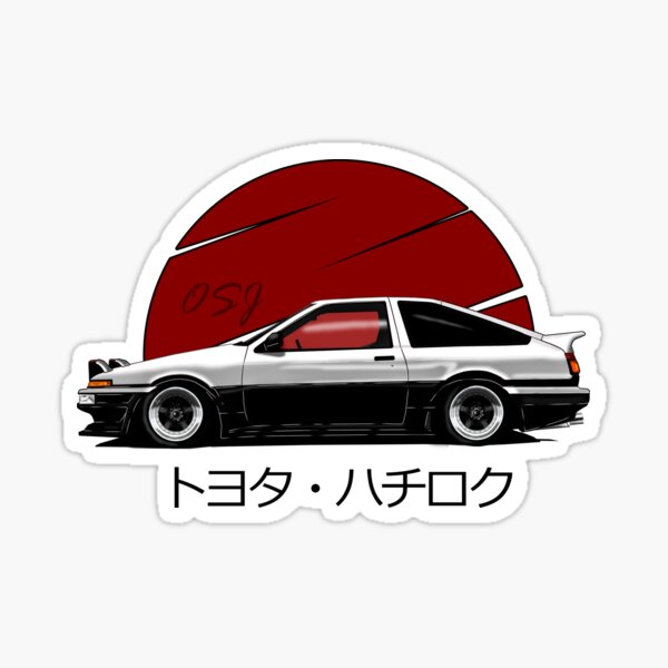 "AE86 Legend Edition " Sticker for Sale by oldschooljdm | Redbubble