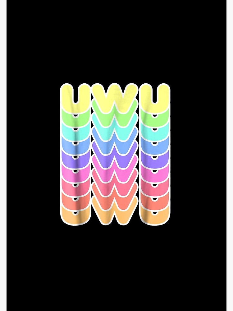 "uwu cute face emoji letter kawaii keyopta stan" Spiral Notebook for ...