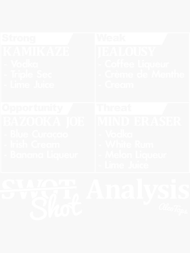 "SHOT Analysis light" Sticker for Sale by EamonnJohn | Redbubble