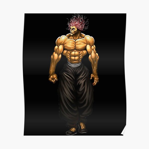 "Hanma Yujiro Sticker" Poster by carnrikeca | Redbubble