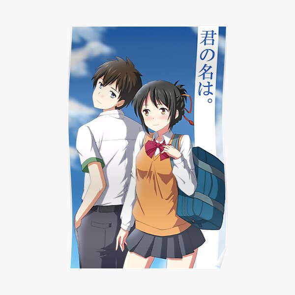 "kimi no na wa - your name Characters" Poster for Sale by richburgcher ...