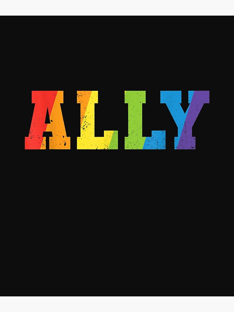 "Ally Rainbow Pride - LGBTQIA+ - Pride Month, LGBT Flag, Queer Flag ...