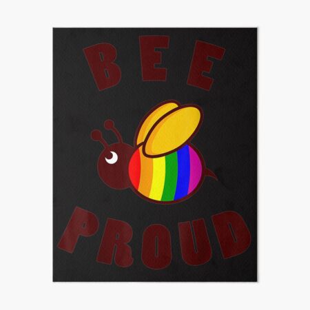 Lámina rígida «Bee Pround LGBT Pride Month LGBTQ Rainbow Flag - LGBTQIA ...
