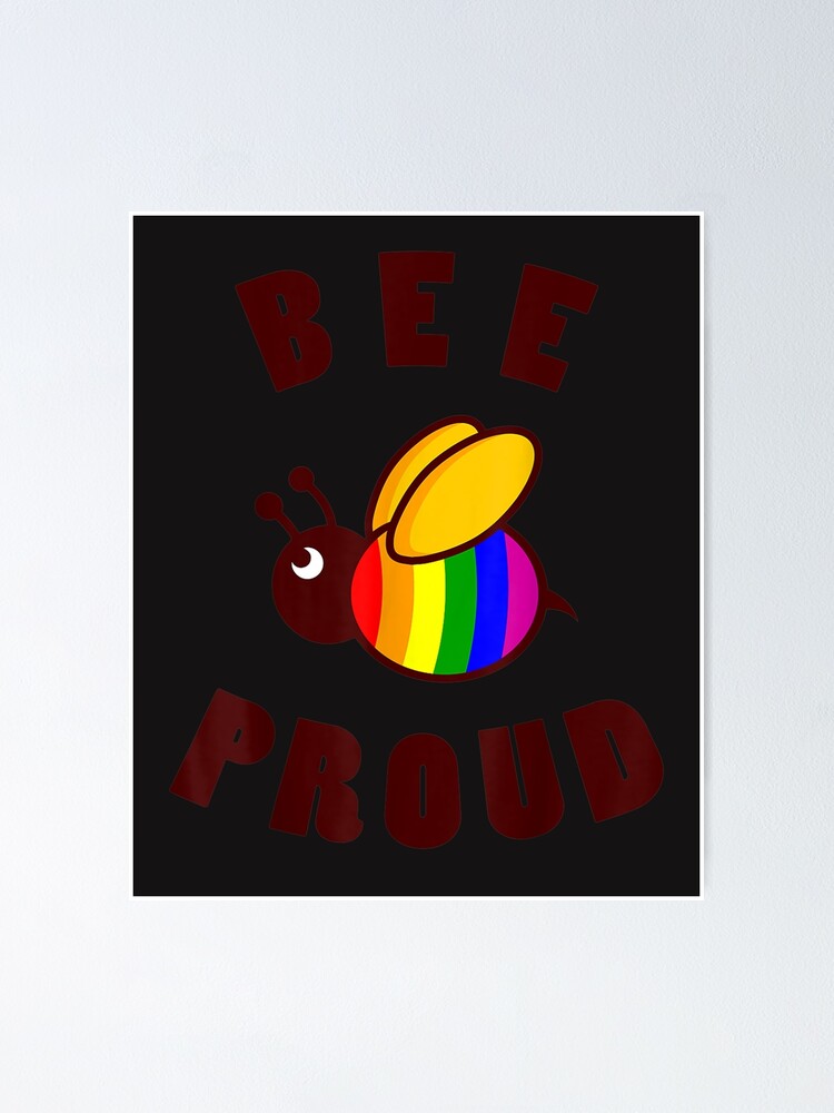 "Bee Pround LGBT Pride Month LGBTQ Rainbow Flag - LGBTQIA+ - Pride ...