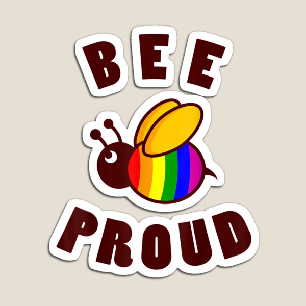 "Bee Pround LGBT Pride Month LGBTQ Rainbow Flag - LGBTQIA+ - Pride ...