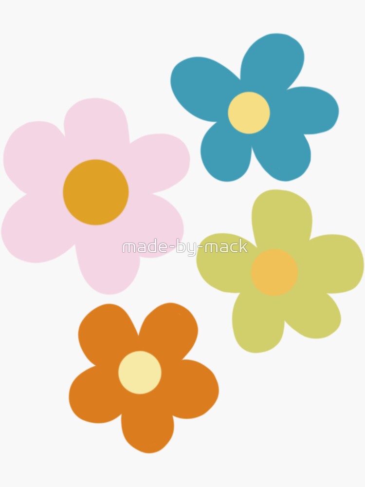 "indie flower garden" Sticker for Sale by made-by-mack | Redbubble