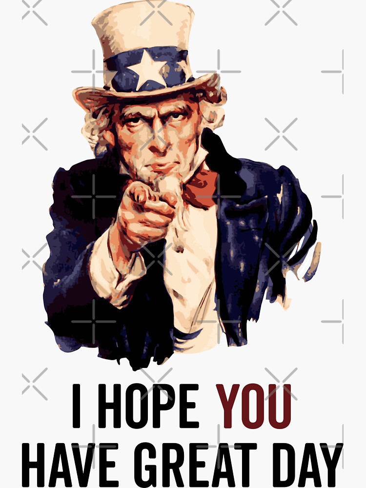 "Uncle Sam Quotes" Sticker for Sale by ProjecTees | Redbubble