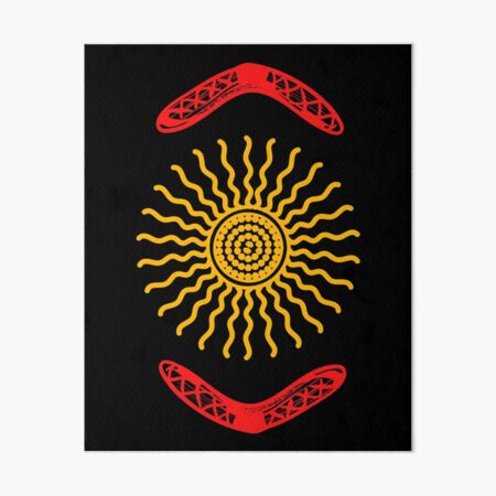 "Aboriginal Rising Sun" Art Board Print by FedSherDesign | Redbubble