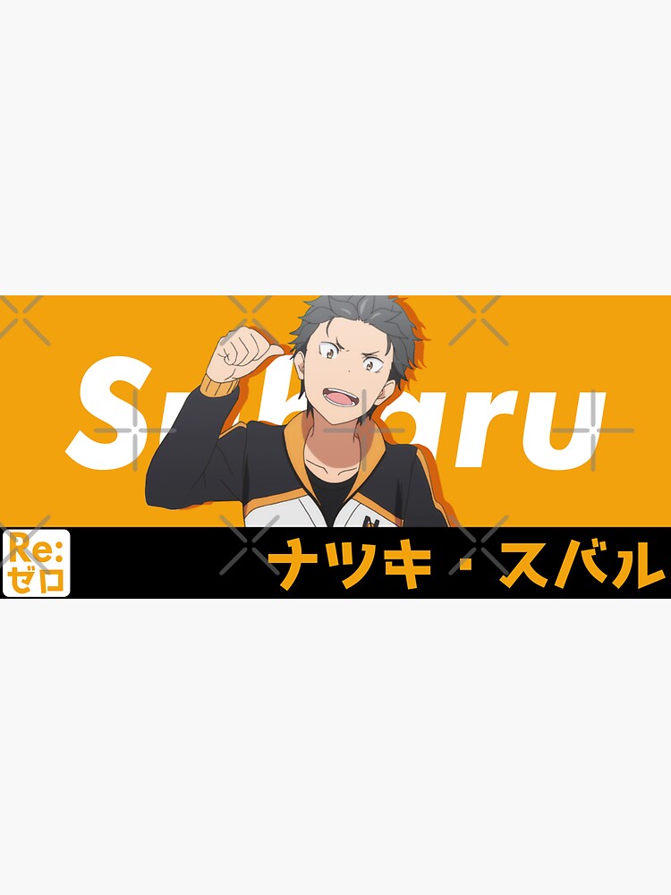 "Subaru Natsuki - Re:Zero - Banner 3" Sticker for Sale by Chumbo21 ...