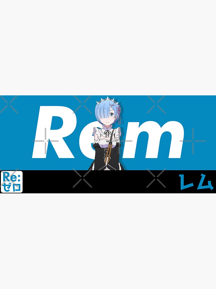"Rem - Re:Zero - Banner 3" Sticker for Sale by Chumbo21 | Redbubble