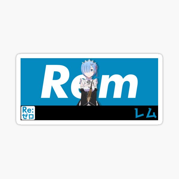 "Rem - Re:Zero - Banner 3" Sticker for Sale by Chumbo21 | Redbubble