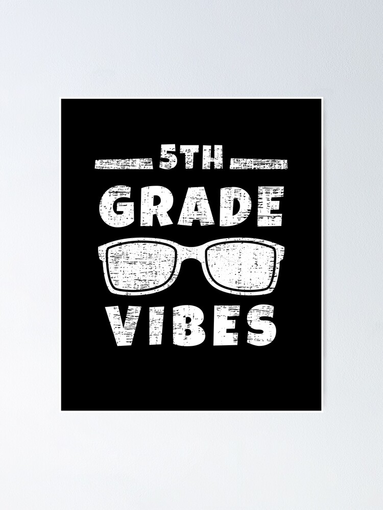 "Cool 5th Grade First Day School Celebration" Poster for Sale by ...