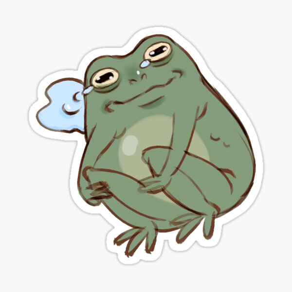 "Ultimate frog guide "Crying phrog" " Sticker for Sale by Ritanextdoor ...