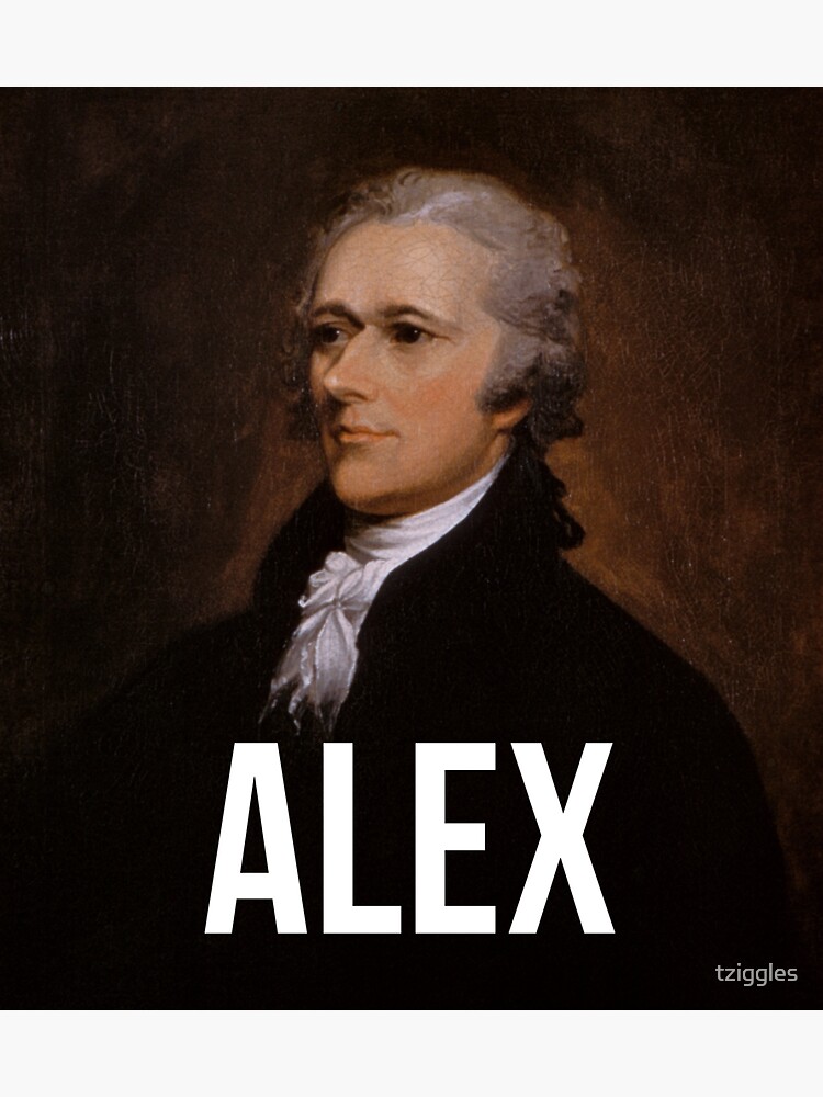 "Alex - Alexander Hamilton Portrait" Sticker by tziggles | Redbubble