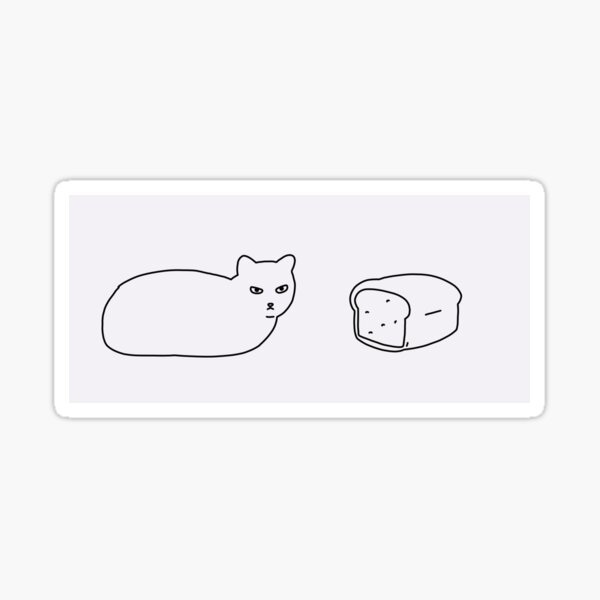 Electronics & Accessories Set of Toast Cat Vinyl Decal Laptop Decals ...