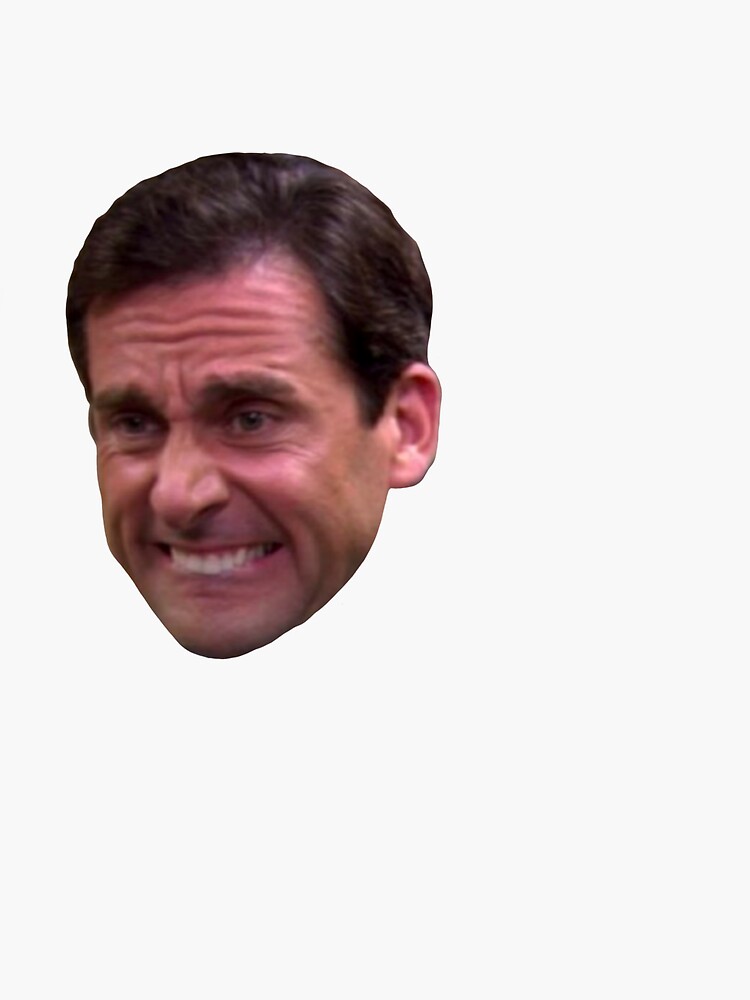 Pegatina «Michael Scott Cringe Meme» de zeedesigns123 | Redbubble