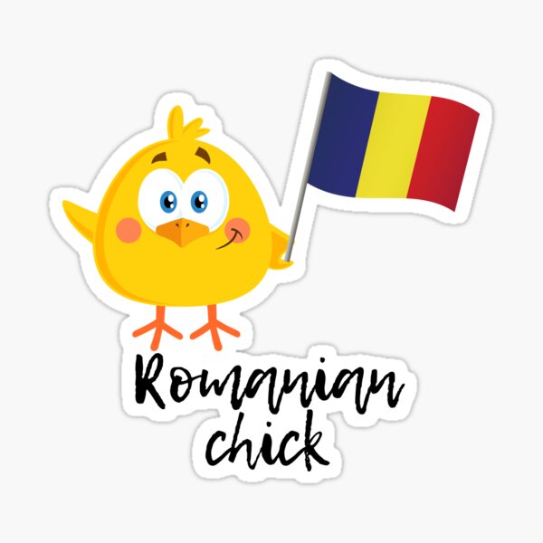 "Romanian Chick" Sticker by DoingMyThing | Redbubble