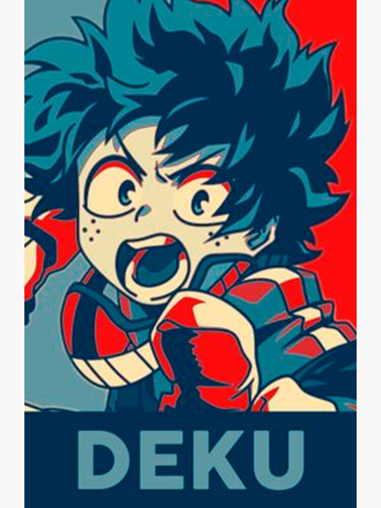 "Deku (Boku no Hero)" Sticker for Sale by gasusuSportif | Redbubble