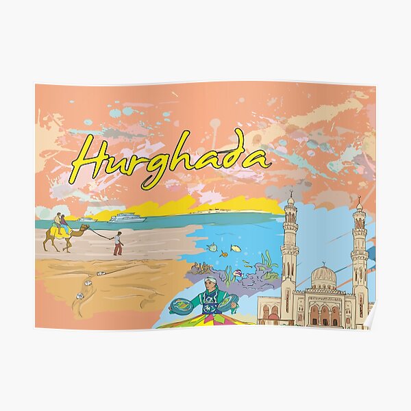 "Hurghada Farben Ägyptens" Poster von tpixx | Redbubble