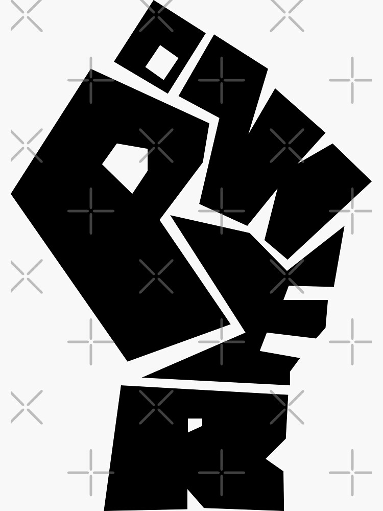 "Power fist art" Sticker for Sale by AznavourByKarin | Redbubble
