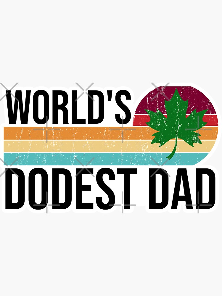 "World's Dopest Dad funny fathers day gift" Sticker for Sale by Outzy ...