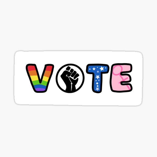 "VOTE Equality Logo" Sticker for Sale by unrealizzztic | Redbubble