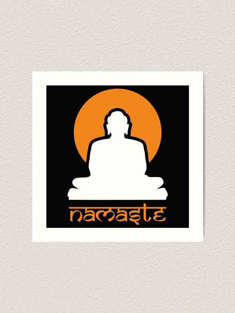"Buddha Rising Sun Namaste" Art Print by brandonv111 | Redbubble