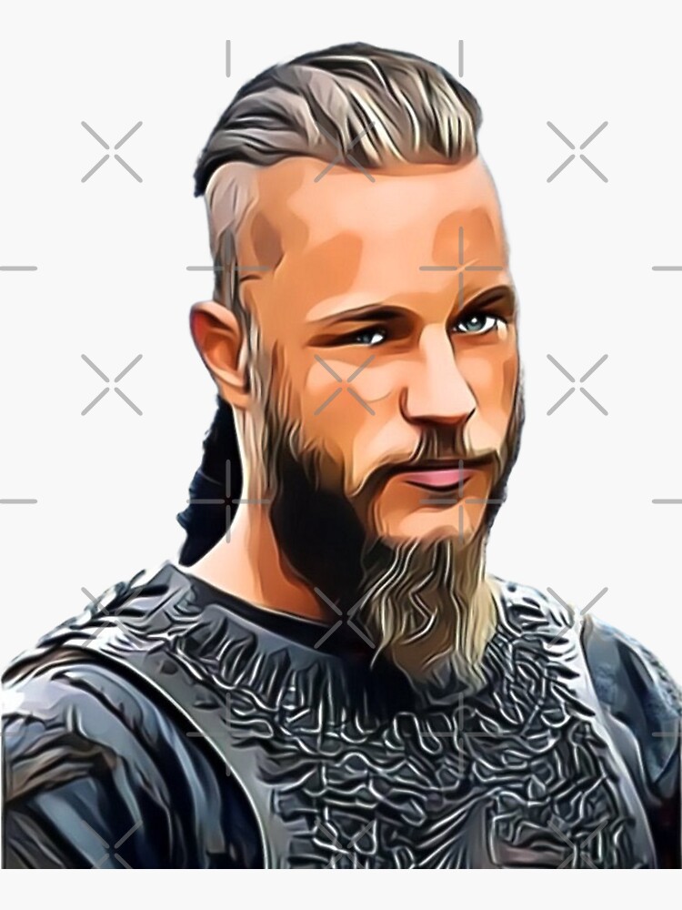 "Vikings - Ragnar Lothbrok - Travis Fimmel - Art" Sticker for Sale by ...