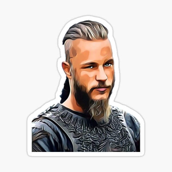 "Vikings - Ragnar Lothbrok - Travis Fimmel - Art" Sticker for Sale by ...