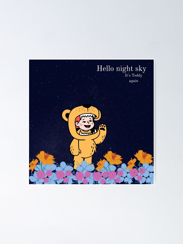 "hello night sky" Poster for Sale by DaphneZuri | Redbubble