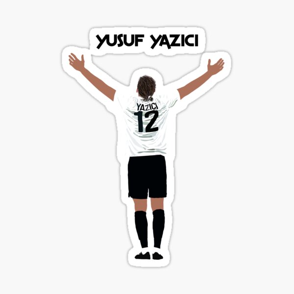 "Yusuf Yazıcı Written Losc Lille Design" Sticker by YV77 | Redbubble