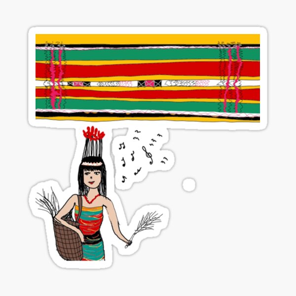 "Zomi traditional clothing " Sticker for Sale by Minisunflower | Redbubble