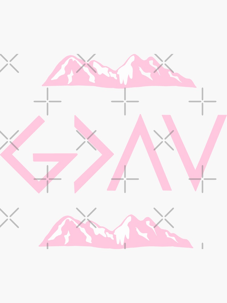 "God Is Greater" Sticker for Sale by CatGirl101 | Redbubble