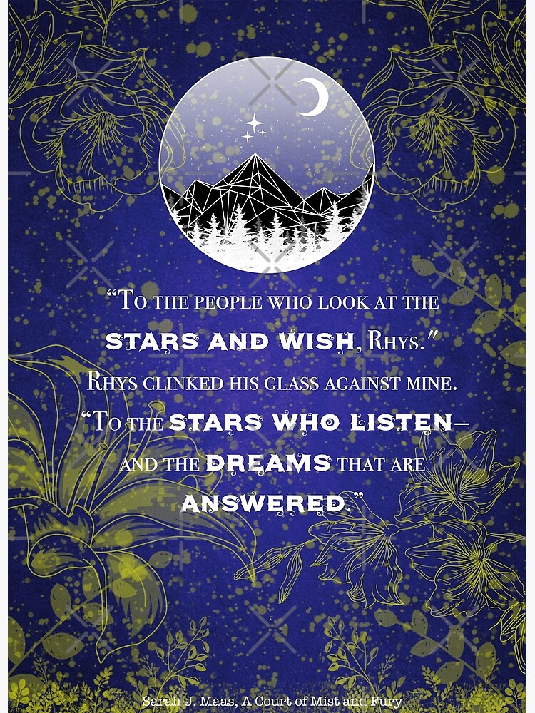 "ACOMAF Poster Quote (SJM Art Collection)" Poster by TG-ART- | Redbubble