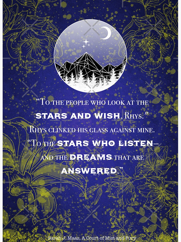"ACOMAF Poster Quote (SJM Art Collection)" Sticker for Sale by TG-ART ...