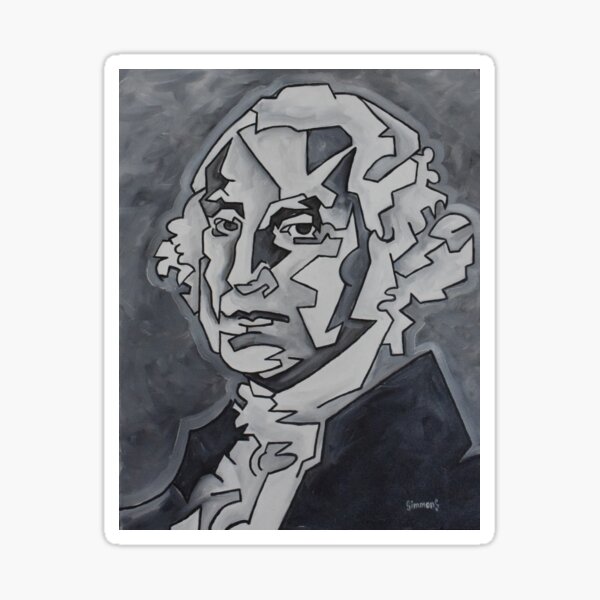 "George Washington" Sticker for Sale by SimPaticoArt | Redbubble