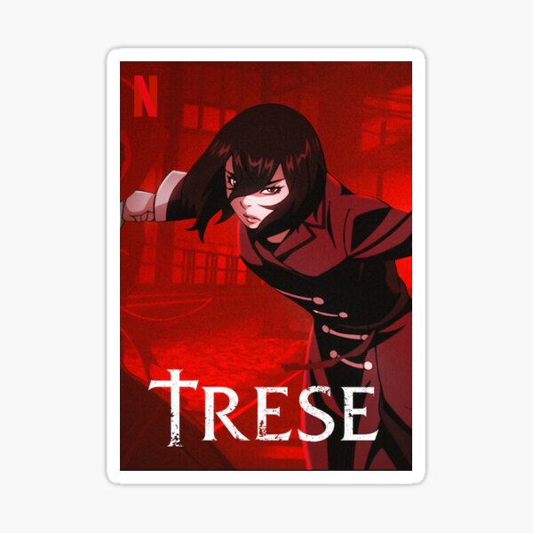"New Movie Anime || TRESE " Sticker for Sale by hubbardkaren | Redbubble