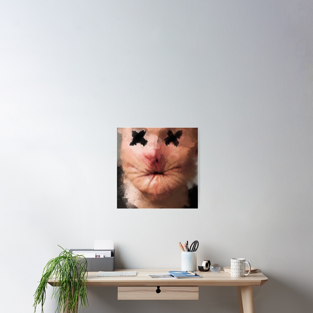 "Eugene Root - Arseface Face Mask" Poster by Luigi-Veggetti | Redbubble