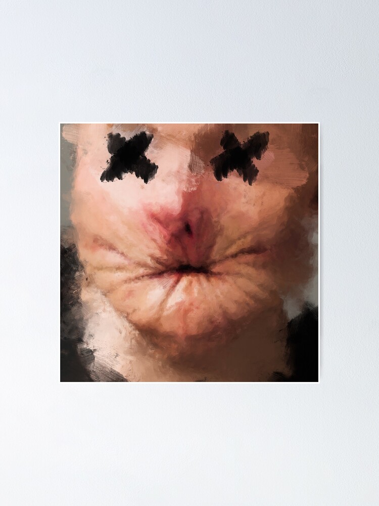 "Eugene Root - Arseface Face Mask" Poster by Luigi-Veggetti | Redbubble