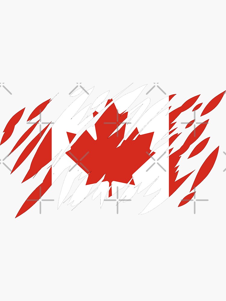 "Ripped Canada Flag" Sticker for Sale by TwistedEarth | Redbubble