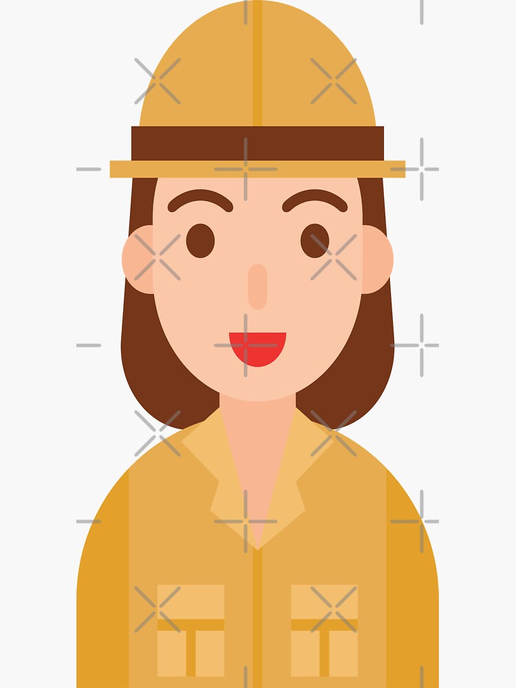 "Lady security Guard" Sticker for Sale by zingzangshop | Redbubble