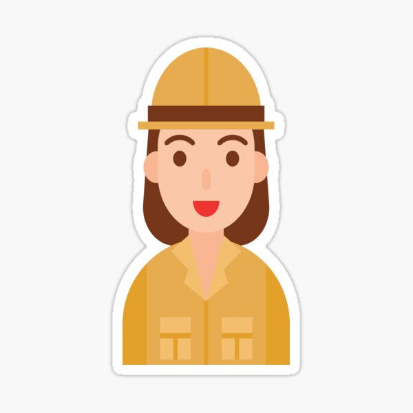 "Lady security Guard" Sticker for Sale by zingzangshop | Redbubble