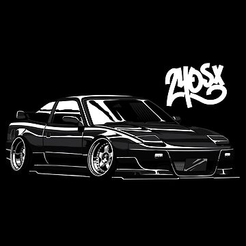 "Nissan 240sx Black" Sticker for Sale by JDM APEX | Redbubble