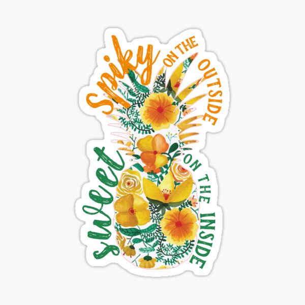 "Pineapple Quote Spiky on the Outside Sweet on the Inside Sun Beach ...