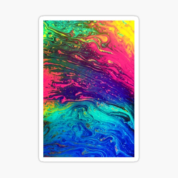 "Digital Abstract Art" Sticker by smartworkstudio | Redbubble