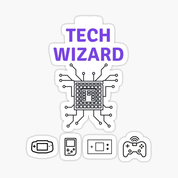 "microchip" Sticker for Sale by MagdalenaRulez | Redbubble