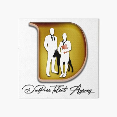 " DuPree Talent Agency Logo With Black Signature" Art Board Print for ...